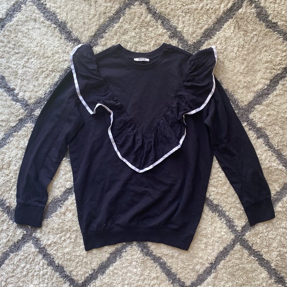 Zara | Sweaters | Zara Ruffle Sweater | Poshmark